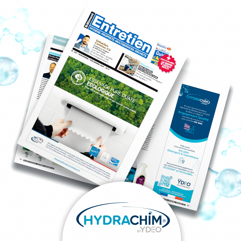 Point Presse : Parution dans le magazine Bâtiment Entretien - Hydrachim